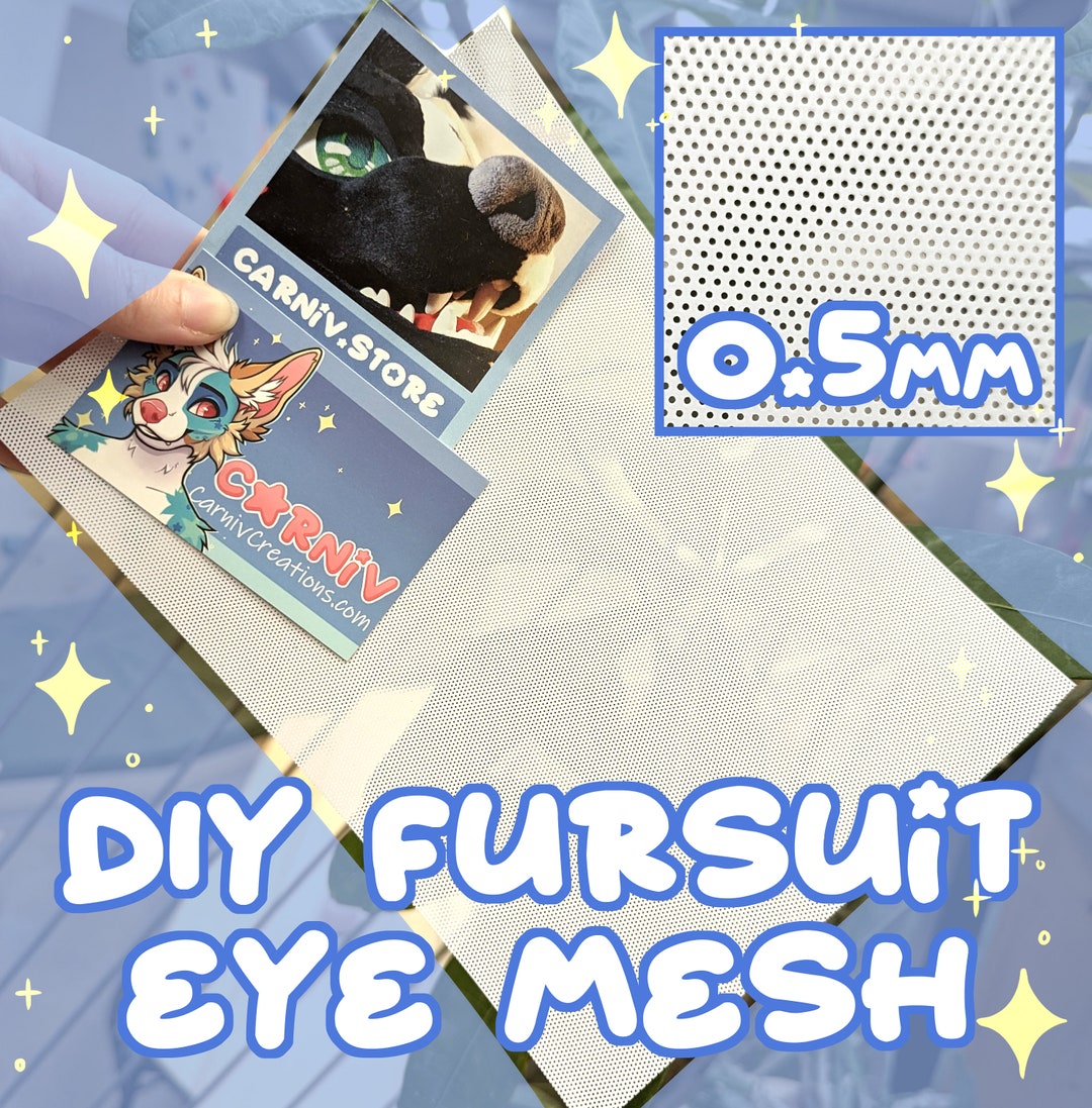 Sublimation Mesh Fabric Fursuit Eyes DIY Kit [optional Plastic] - Etsy
