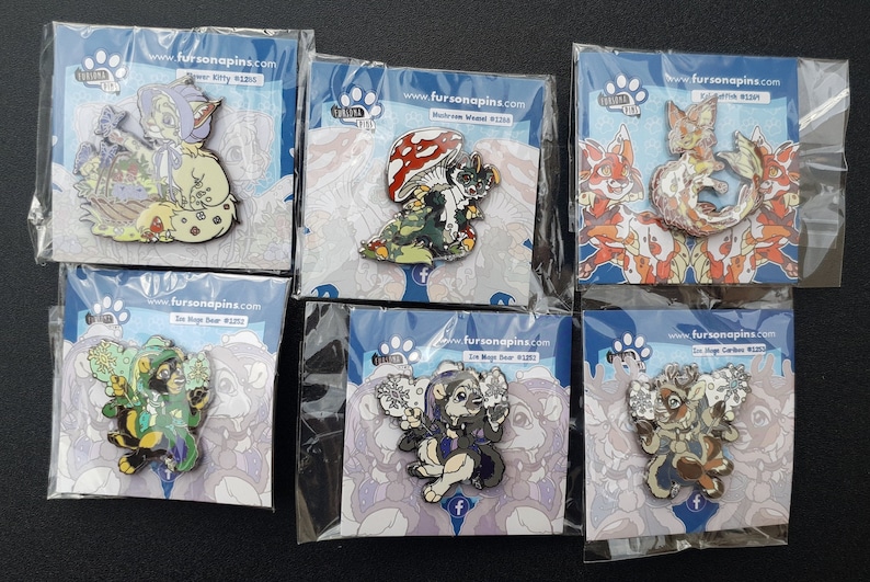 Fursona Pins Enamel Furry Pins - Etsy