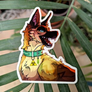 Stickers Furry Fursona Dog Lion Cerberus Kirin - Etsy