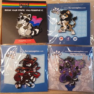 Fursona Pins Enamel Furry Pins - Etsy