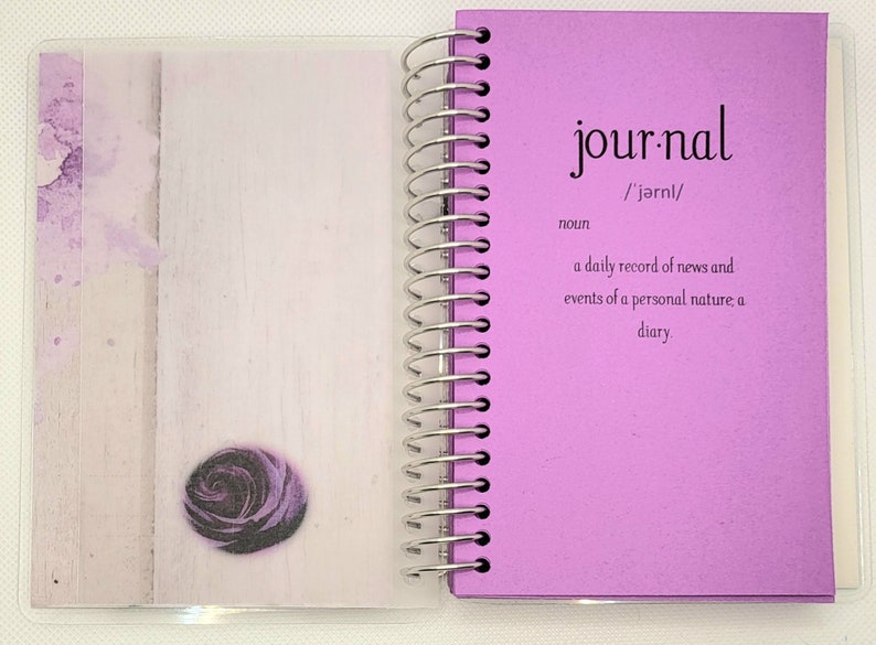 Purple With a Hint of Blue Diary With a Purple Lock - Etsy