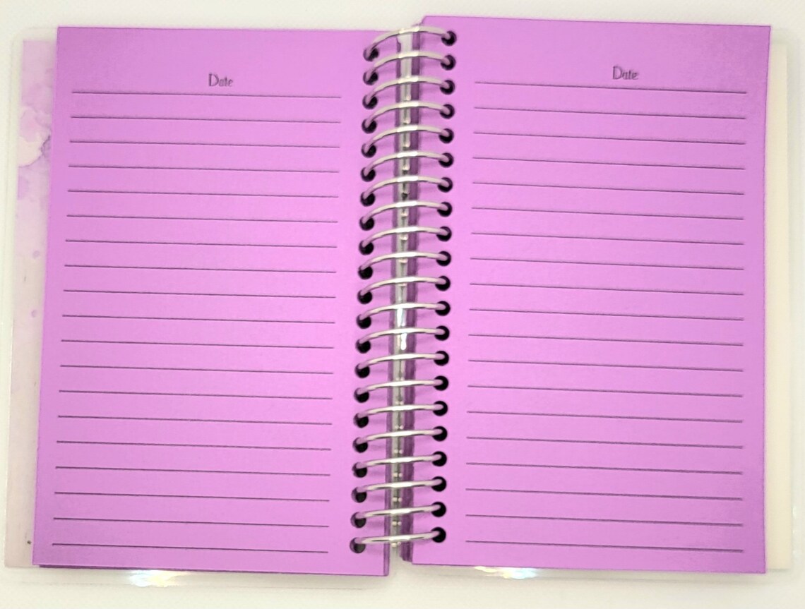 Purple With a Hint of Blue Diary With a Purple Lock - Etsy