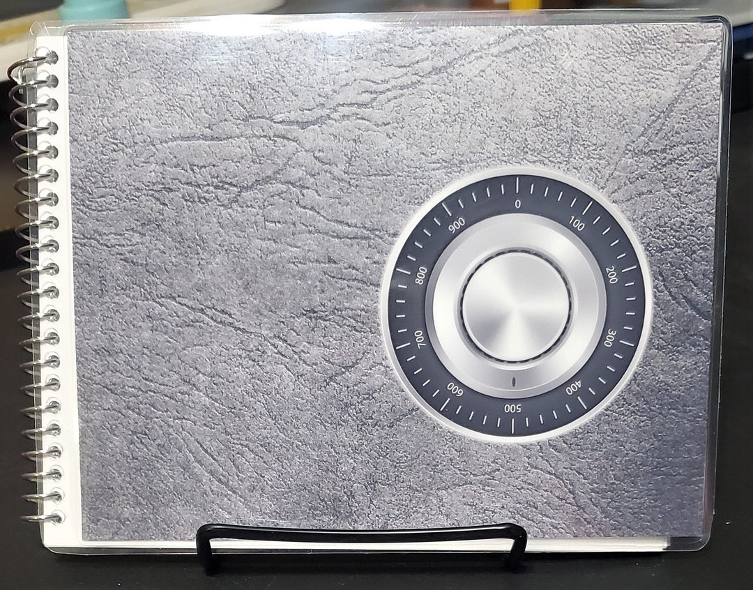 Gray Password Book - Etsy