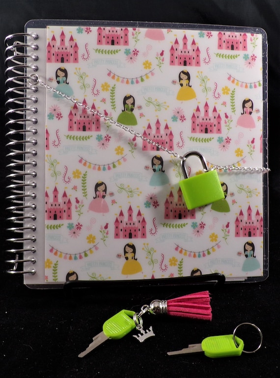 Medium Diary Princess With Green Lock - Etsy