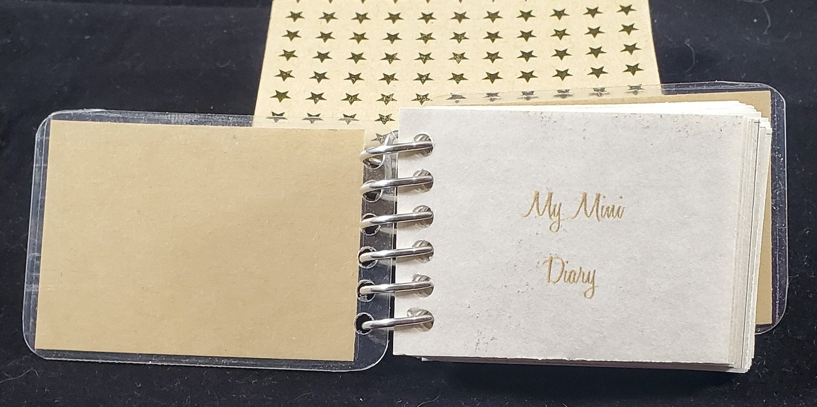 Mini Diary Gold Stars | Etsy