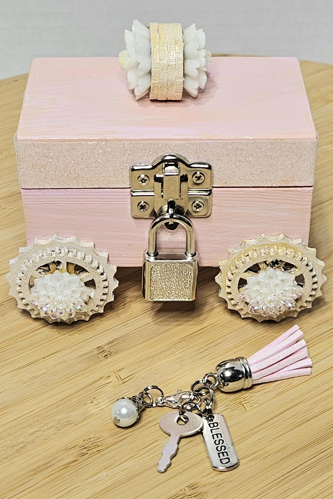 Mini Pink Flower Cart Diary in a Box - Etsy