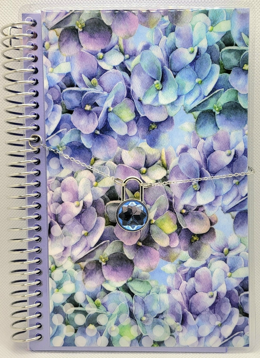 Beautiful Blue Hydrangea Diary With Lock - Etsy