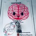 Pink Happy Brain Neuro Anatomy Badge Reel Smart Badge Retractable ID ...