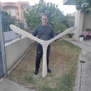 3 Bladed Wooden Propeller - Etsy