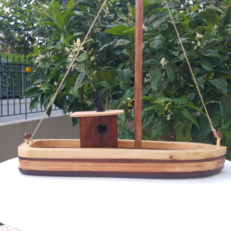 Wooden toy boat. | Etsy