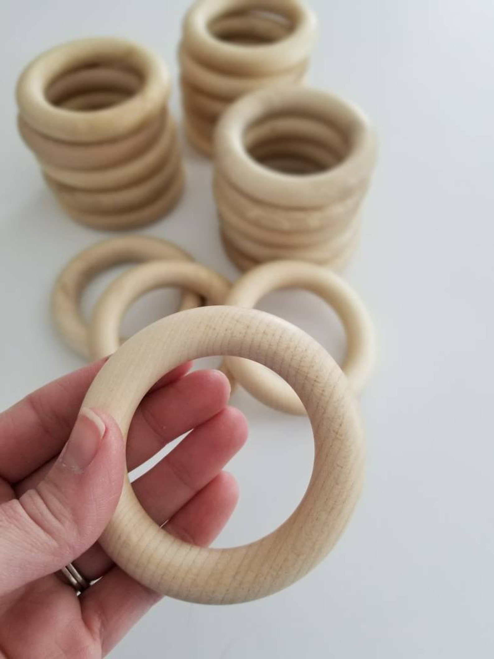 3 Inch Wooden Ring SECONDS - Etsy
