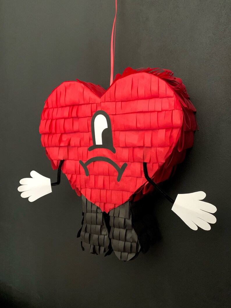 Bad Bunny Heart - Etsy