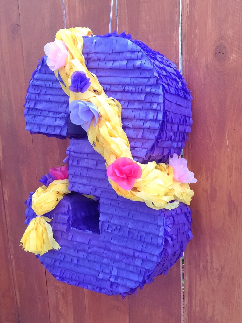 Rapunzel Themed Number Piñata Rapunzel Piñata Tangled Piñata | Etsy