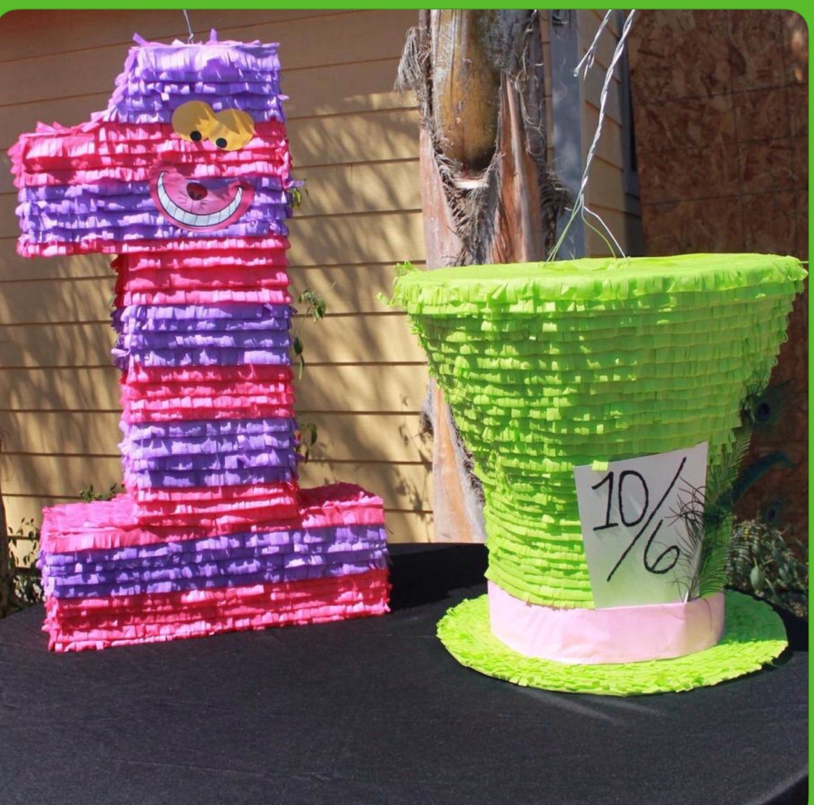 Alice in Wonderland Themed Piñata Cheshire Cat Number Piñata | Etsy