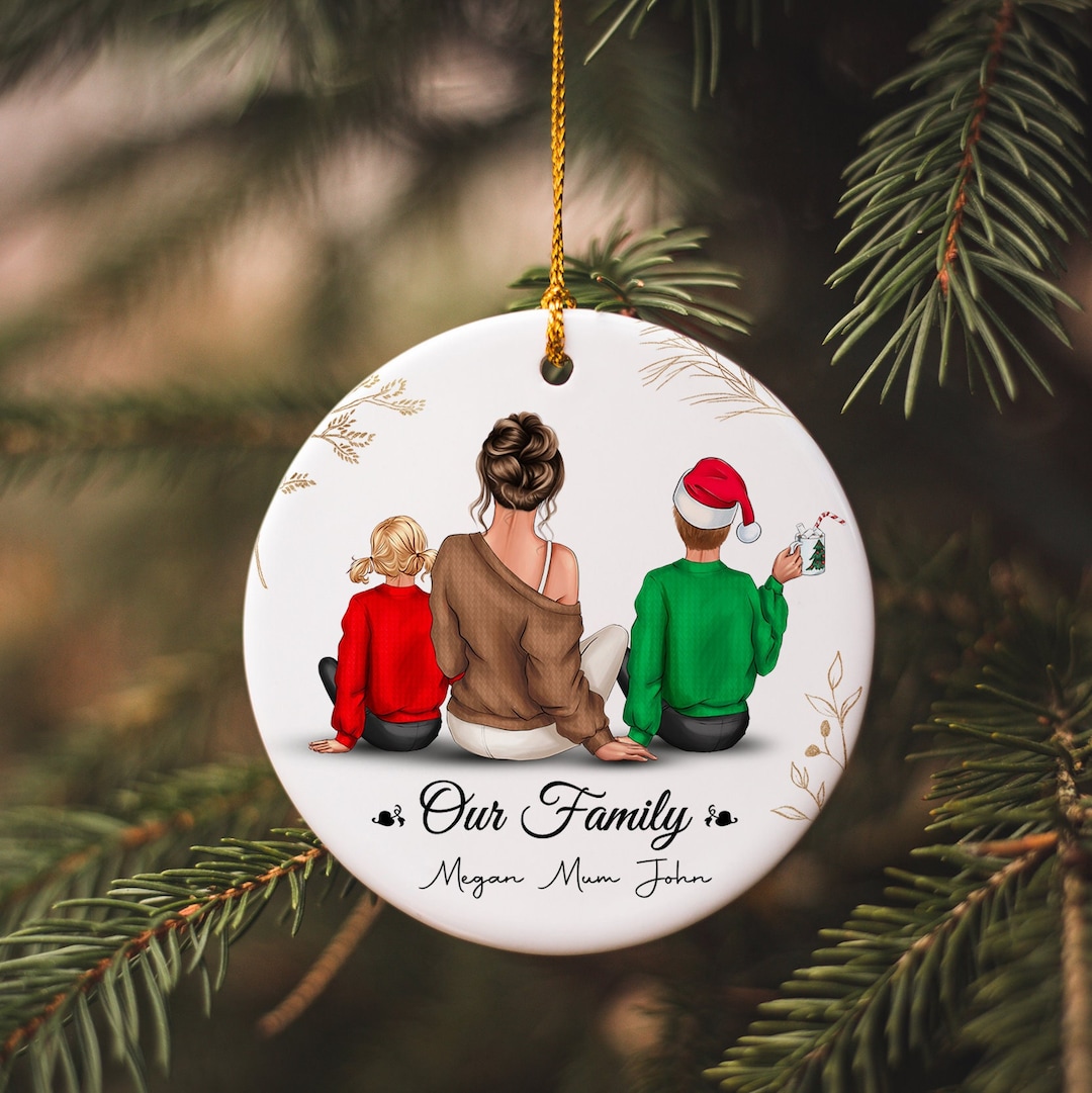 Family Christmas Ornament, Mom Christmas Gift From Daughter and Son ...
