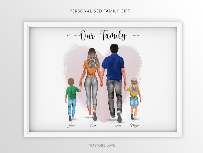 Personalised Family Print Custom Family Gift Our Family - Etsy