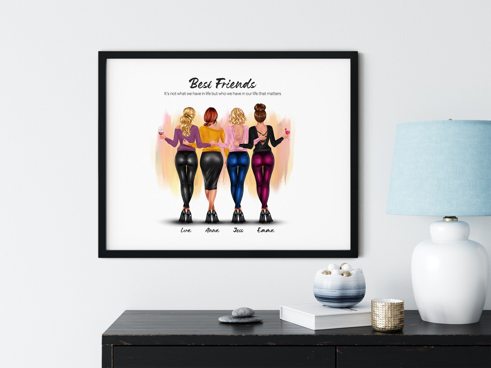 Best Friend Print Friendship Print Bestie Gifts Friendship - Etsy UK