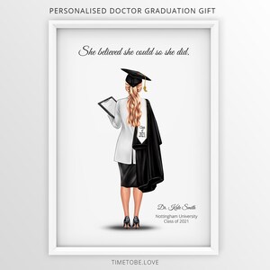 Doctor Graduation Gift Graduation Doctor Print Graduation | Etsy UK