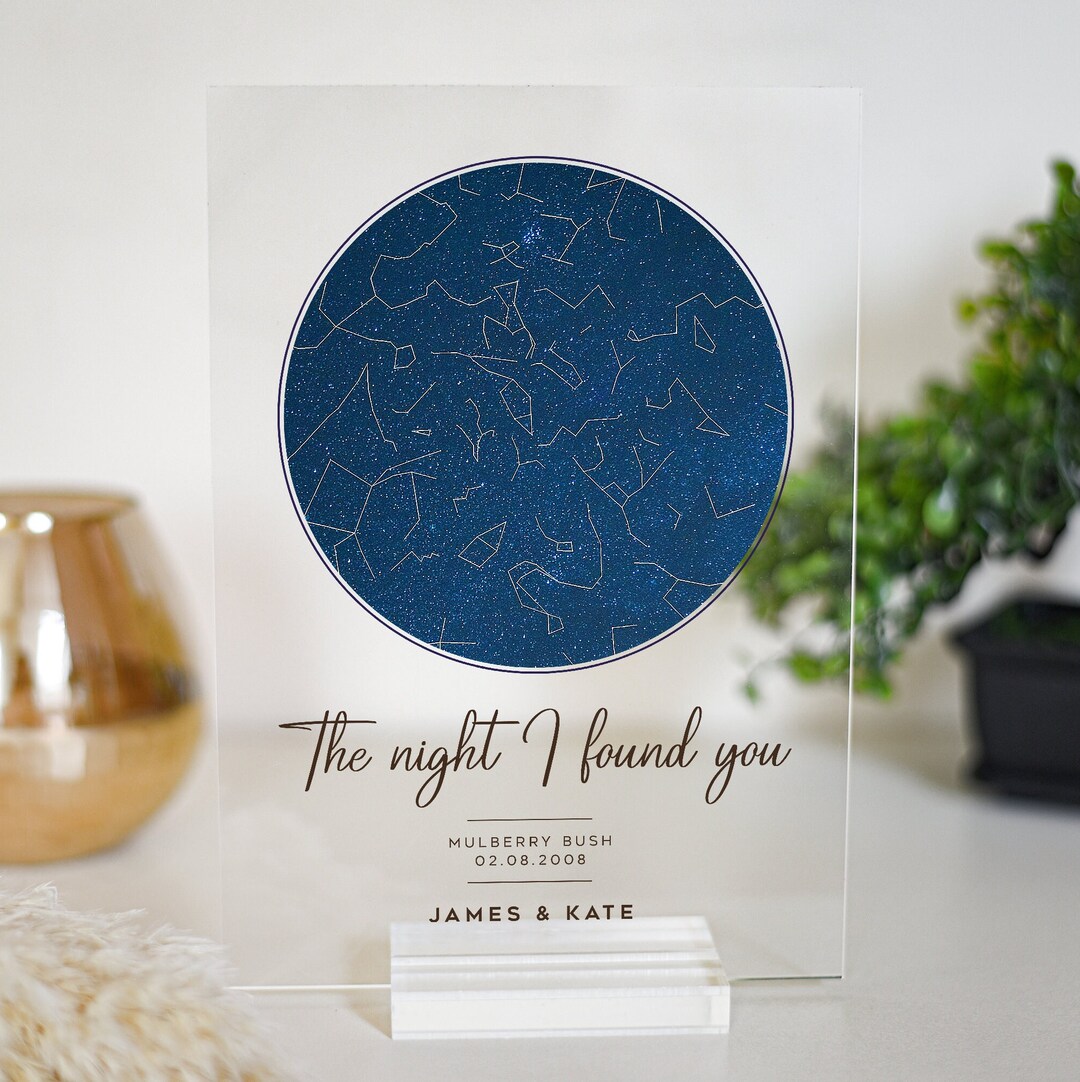 Custom Star Map Print: Personalized Constellation Gift - Etsy