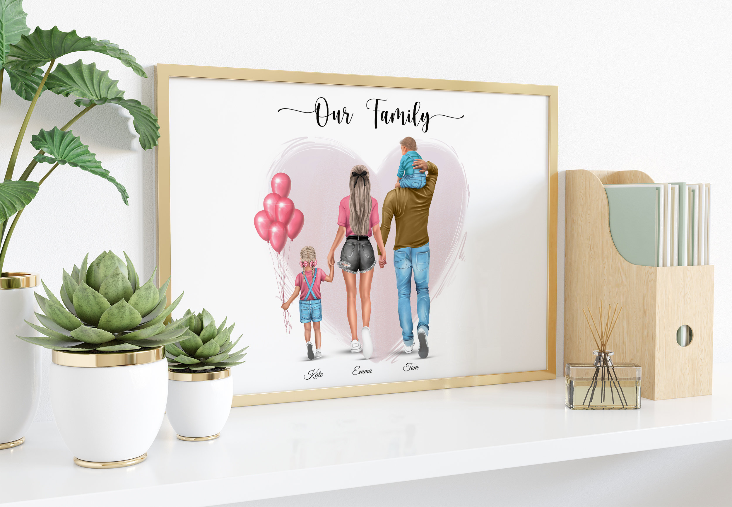 Family Gift Our Family Personalised Print Family Name Print - Etsy UK