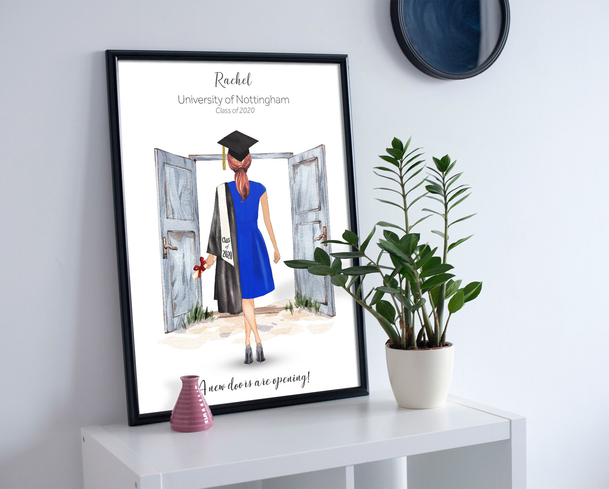 Graduation Print, Personalized Graduation Gift for Her, Class of 2020 ...