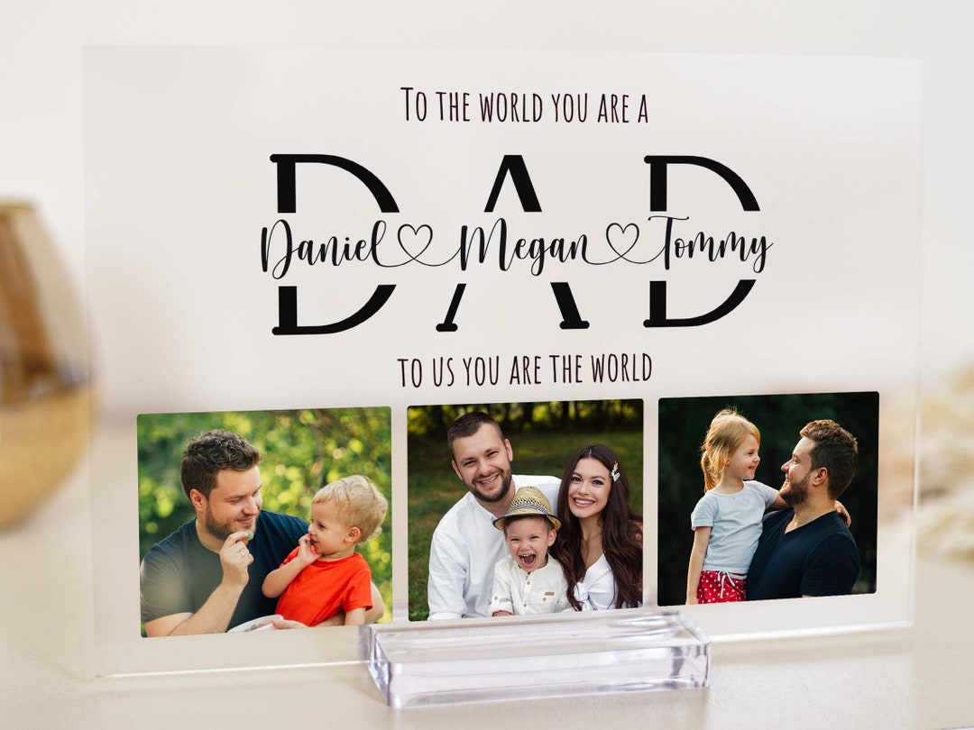 Personalised Dad Photo Collage | Daddy Photo Print Gift | Gift for Dad ...
