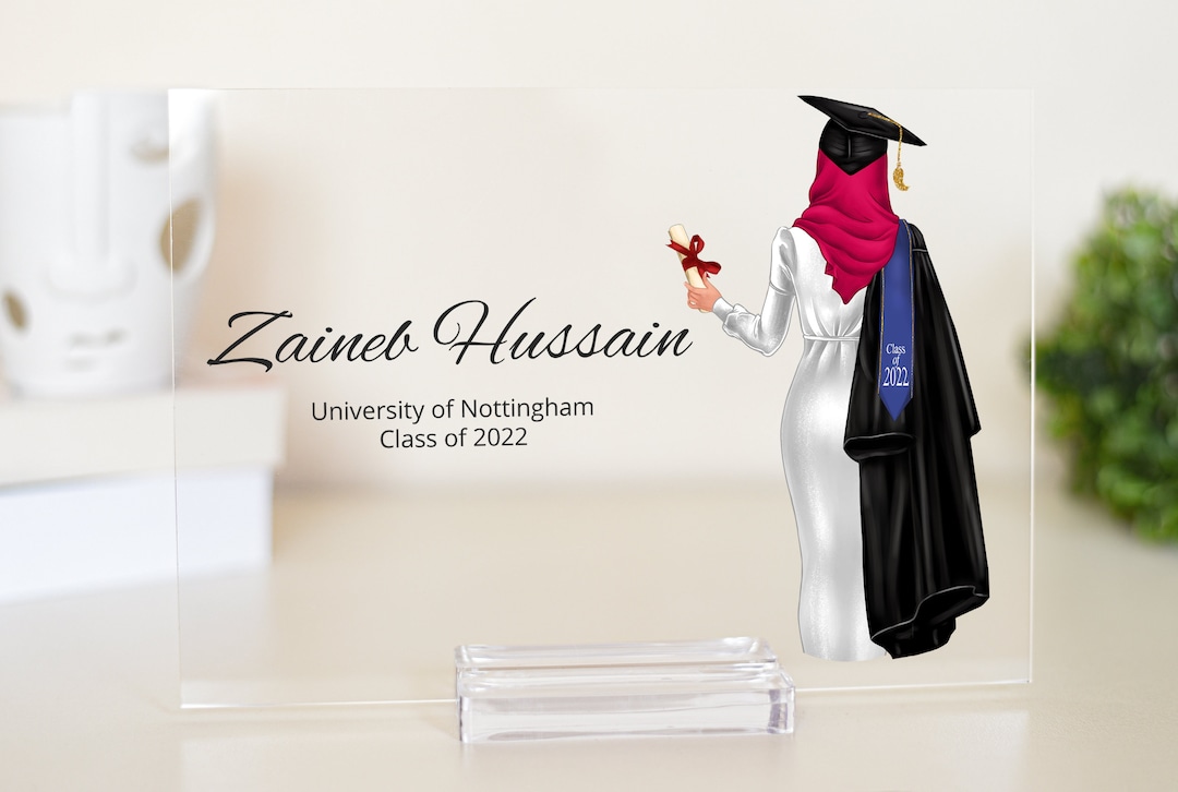 Muslim Graduation Gift for Her | Muslim Personalised Graduation Gift ...