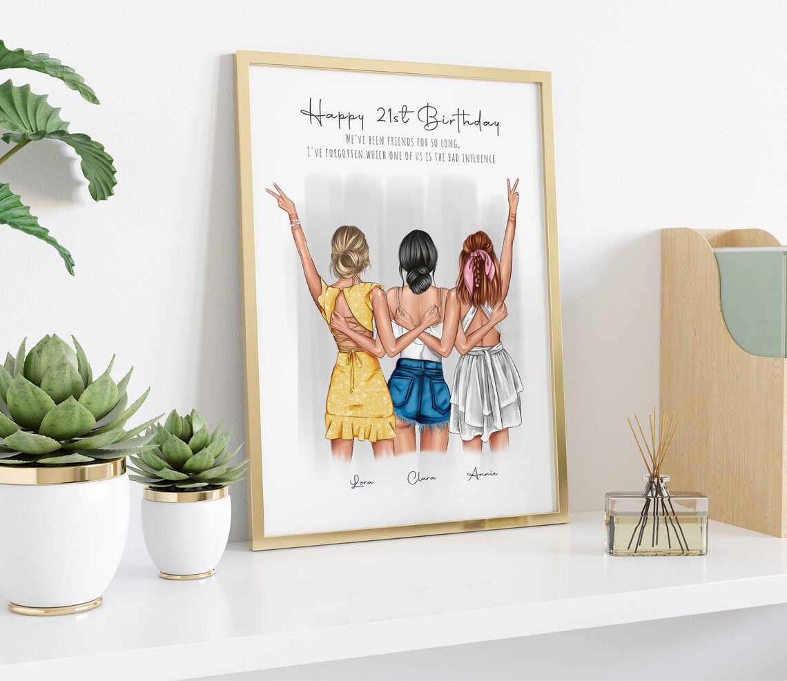 Best Friend Print Friendship Print Friendship Gift Gift for | Etsy UK