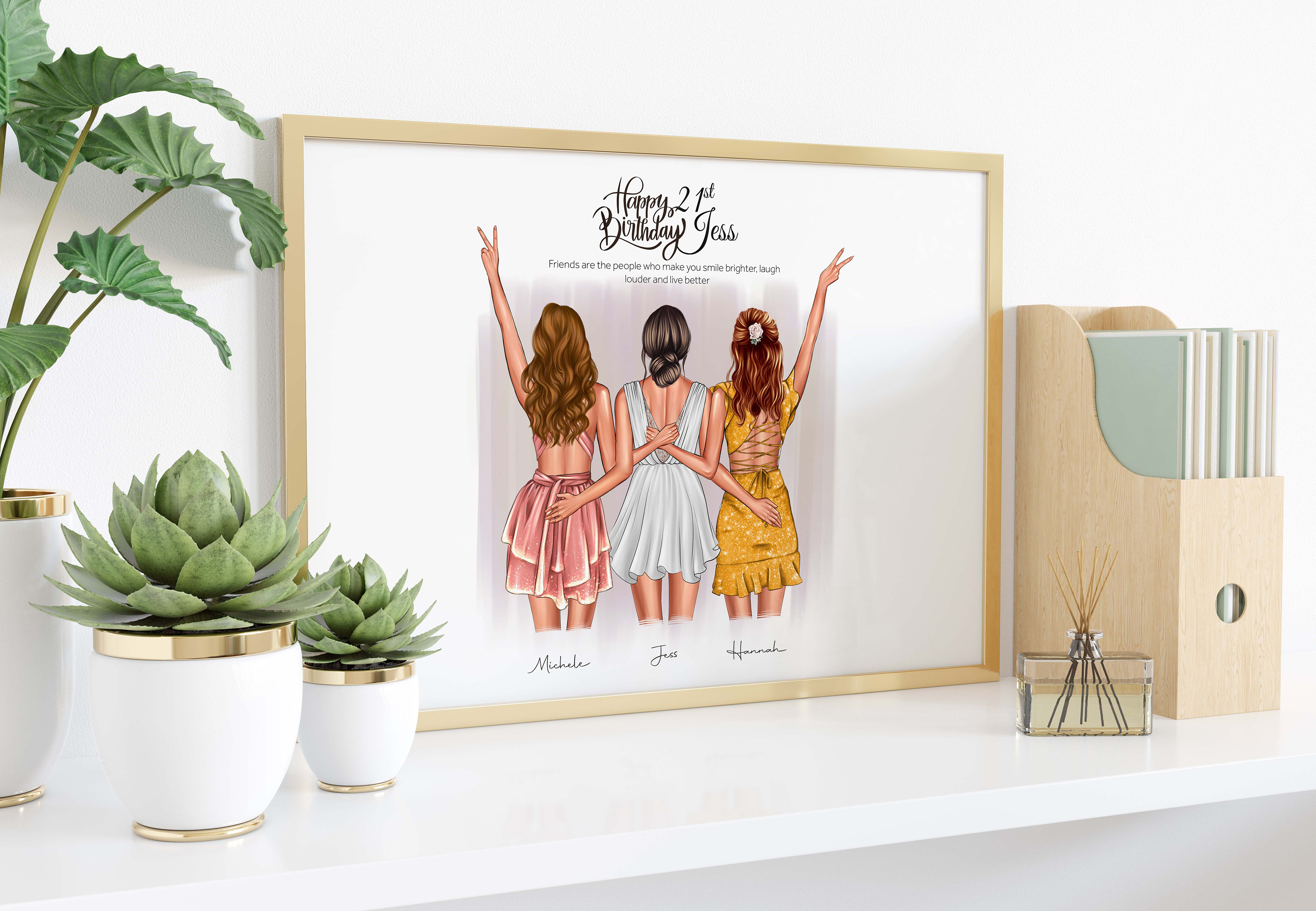 Best Friend Print Friendship Print Friendship Gift Gift for | Etsy