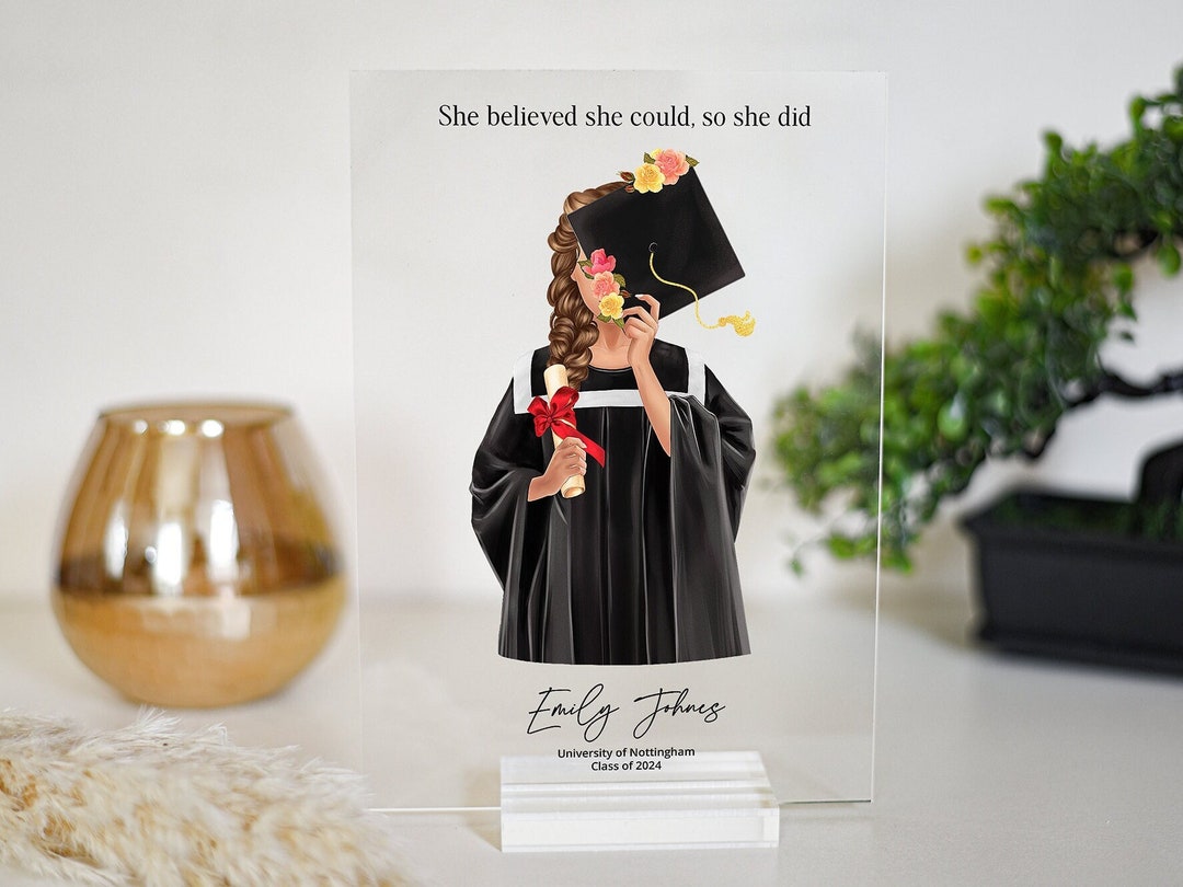 Custom Graduation Plaque: Personalized Acrylic Gift for Graduate - Etsy