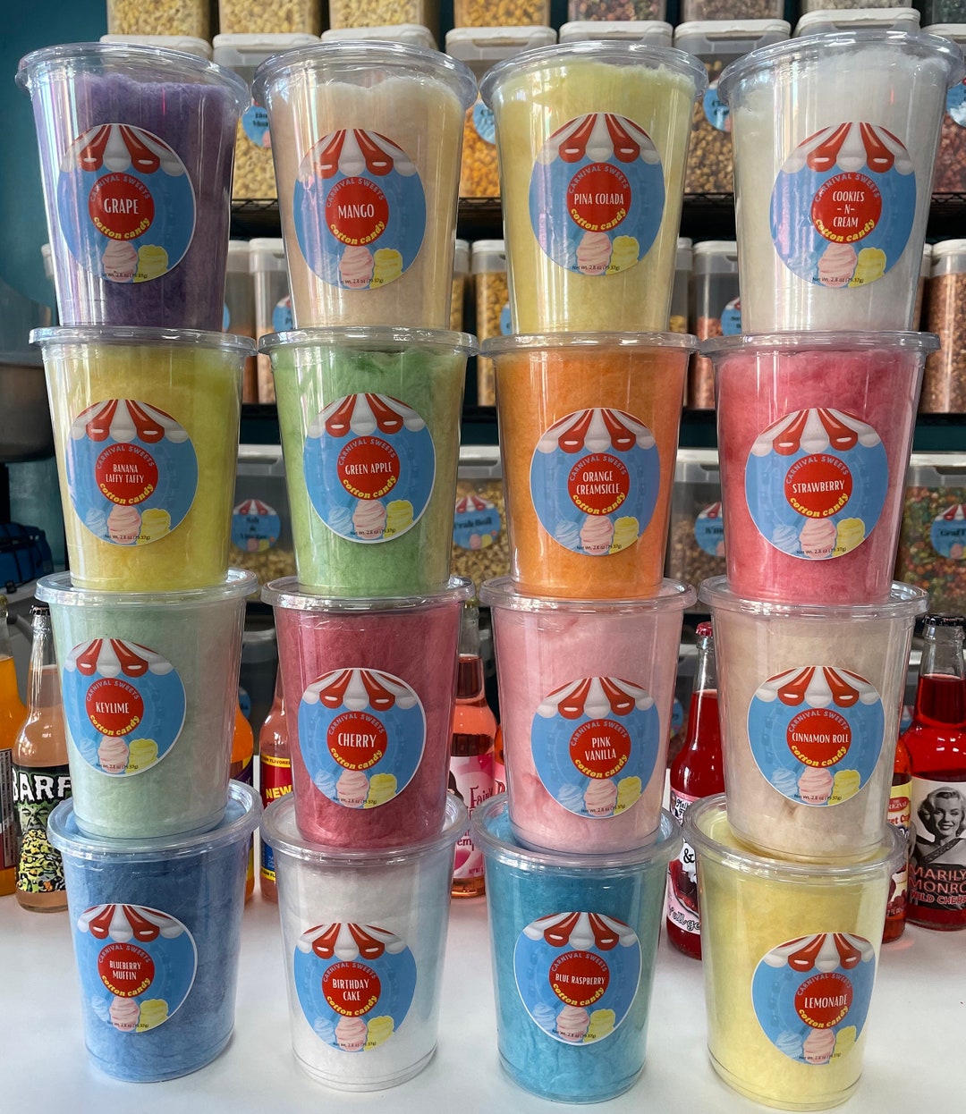 Dozen Assorted Cotton Candy Flavors - Etsy