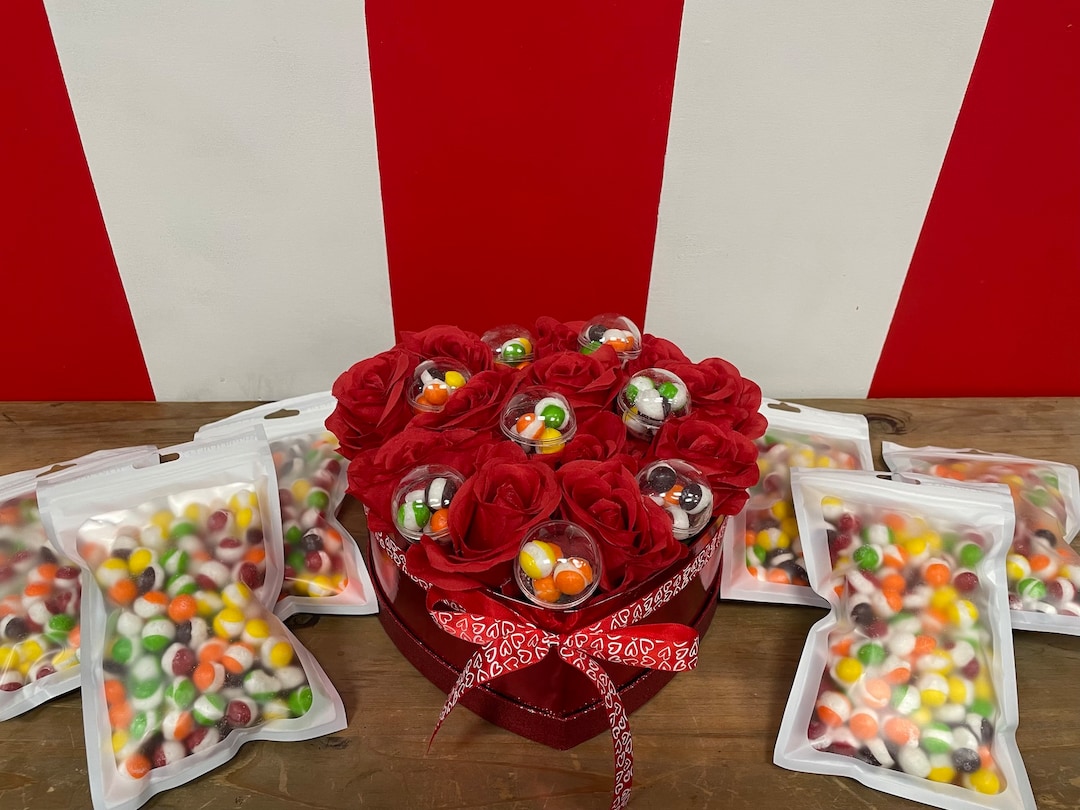 Valentines Freeze Dried Candy Flower Bouquet - Etsy