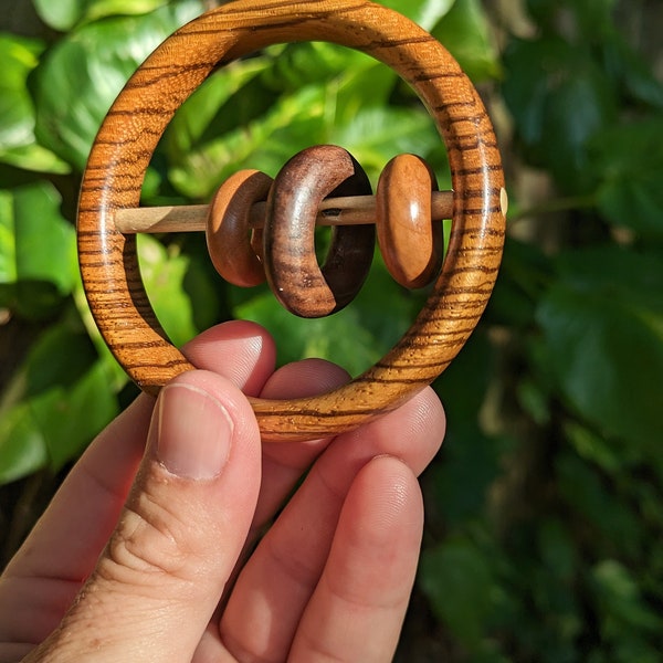 Wooden Baby Rattle - Etsy