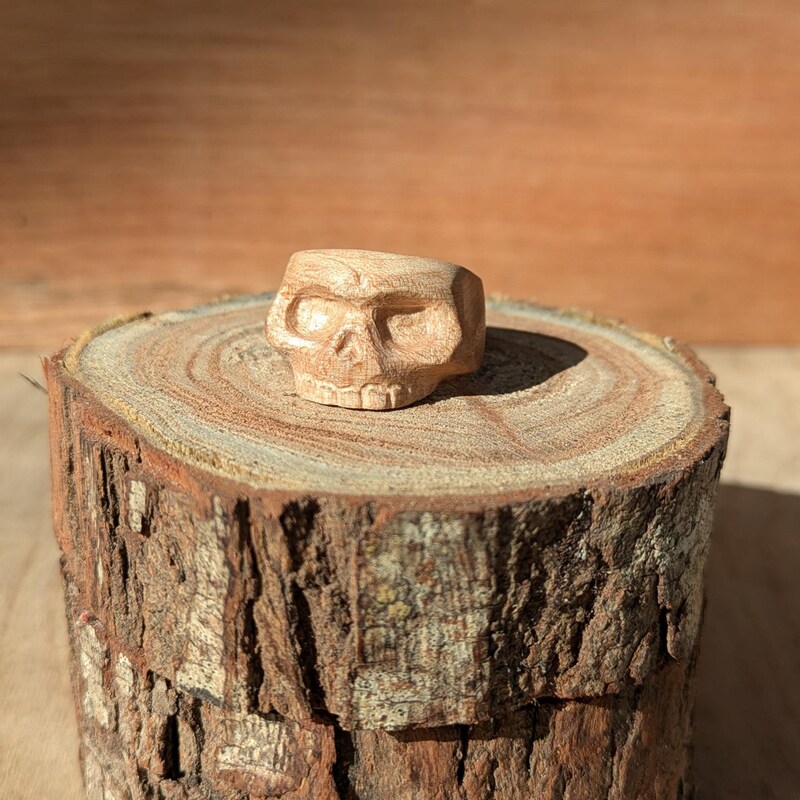 Wooden Skulls - Etsy