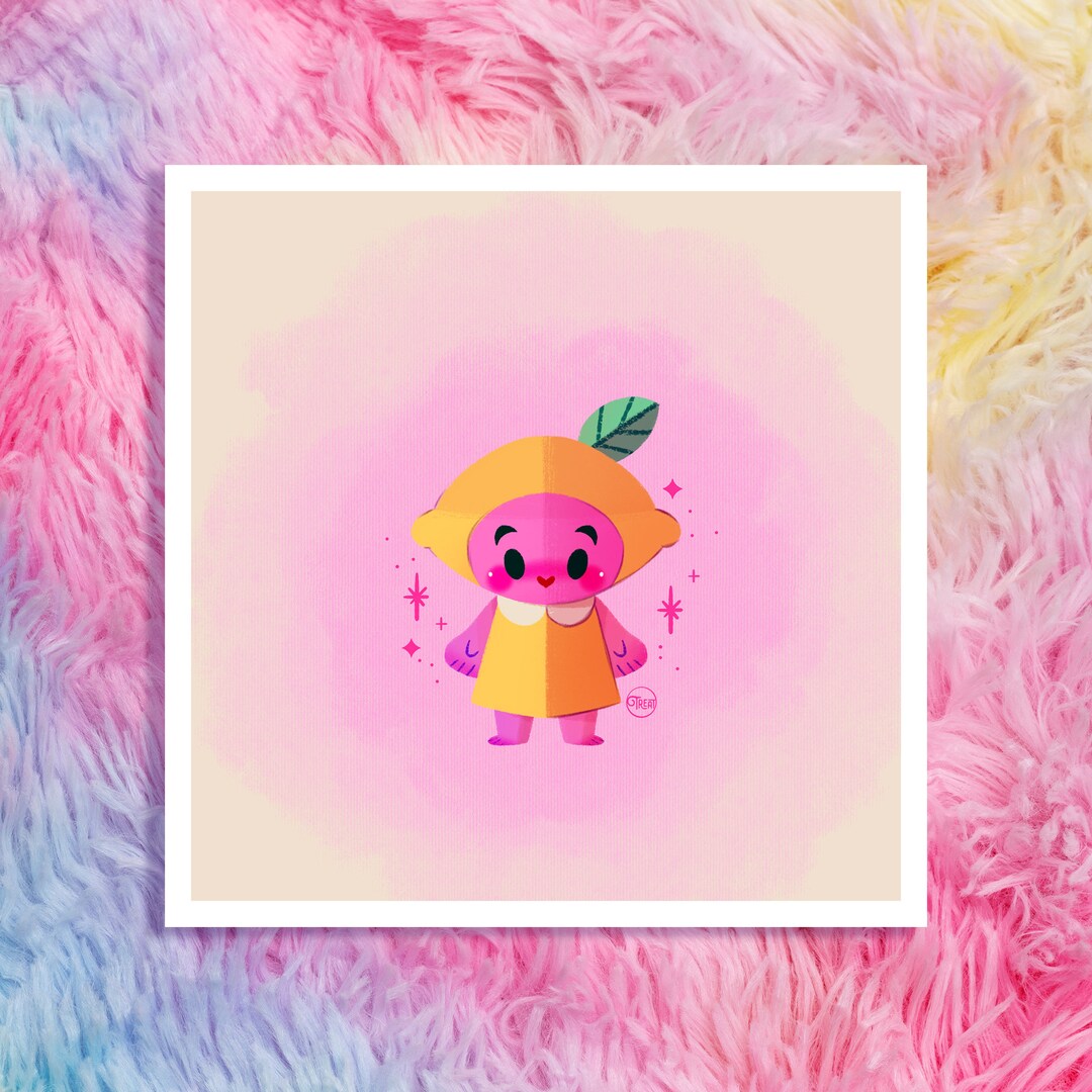 Pinky Lemon Holographic Print - Etsy