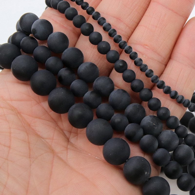 Black Beads - Etsy