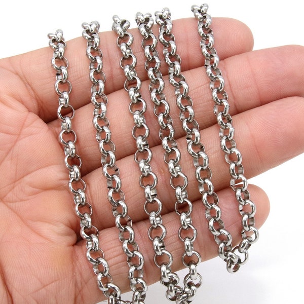 Stainless Steel Chain by Foot - Etsy