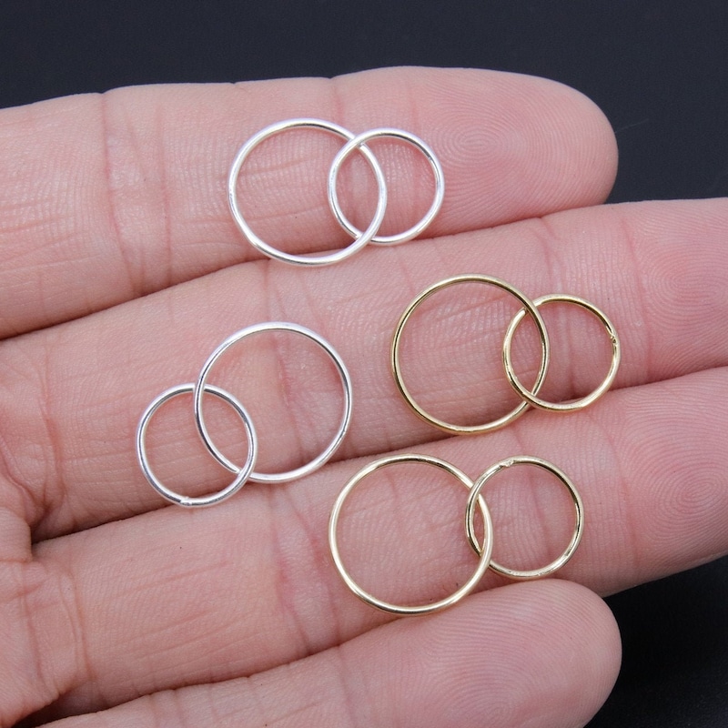 925 Interlocking Rings - Etsy