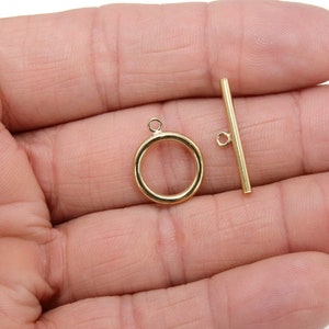 Toggle Clasp, 14 K Gold Filled Extra Large Toggle Bars AG 2139, 20 X 23 ...