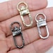 Gold Spring Gate Clasps, Silver or Black Spring Lock Swivel Push Clip ...