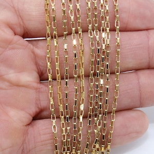 Stainless Steel Chain, Silver Steel 4 Mm Rectangle Box Chains CH #137 ...