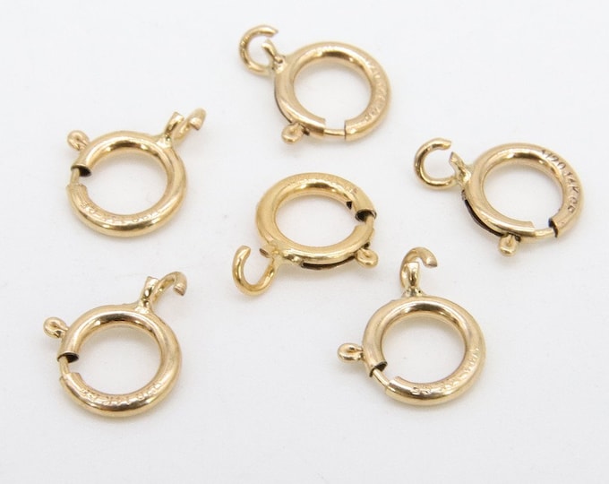 Gold Filled Open Spring Ring Clasp 14/20 Gold Filled USA Product - Etsy