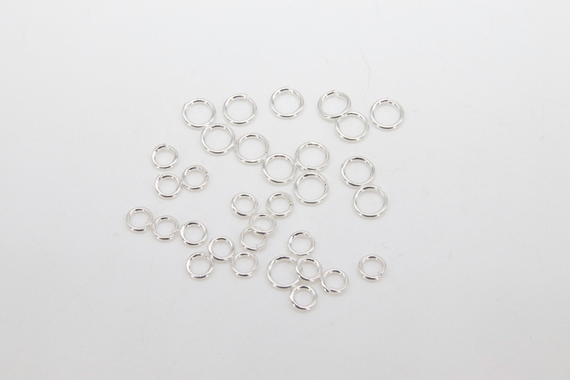 925 Sterling Silver Jump Rings Open Snap Close Rings 4 Mm 5 - Etsy