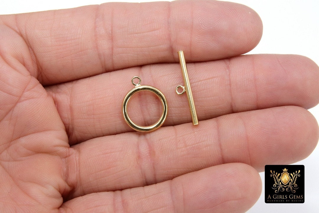 14 K Gold Filled Toggle Clasp, Extra Large Clasps With Toggle Bar ...