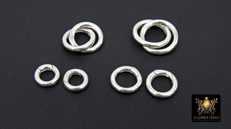 925 Sterling Silver Round Push Clasp, 10 Mm 12 Mm Small Round Shape ...