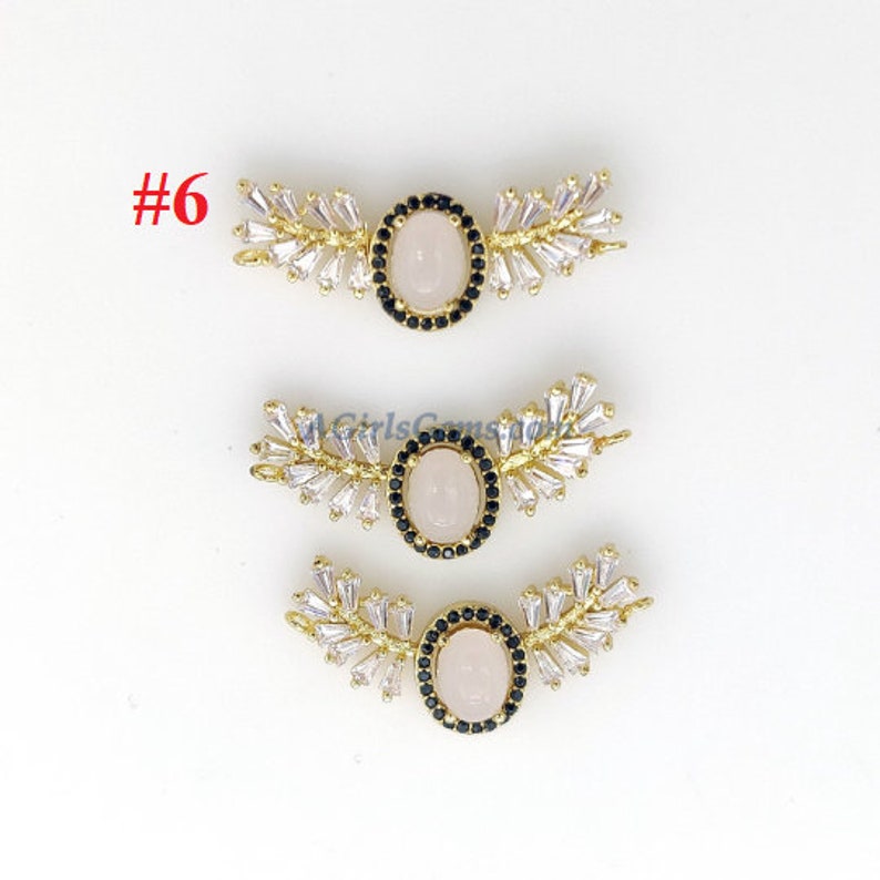 CZ Micro Pave Bar Connectors, Gold Plated Bracelet Links, Weave ...