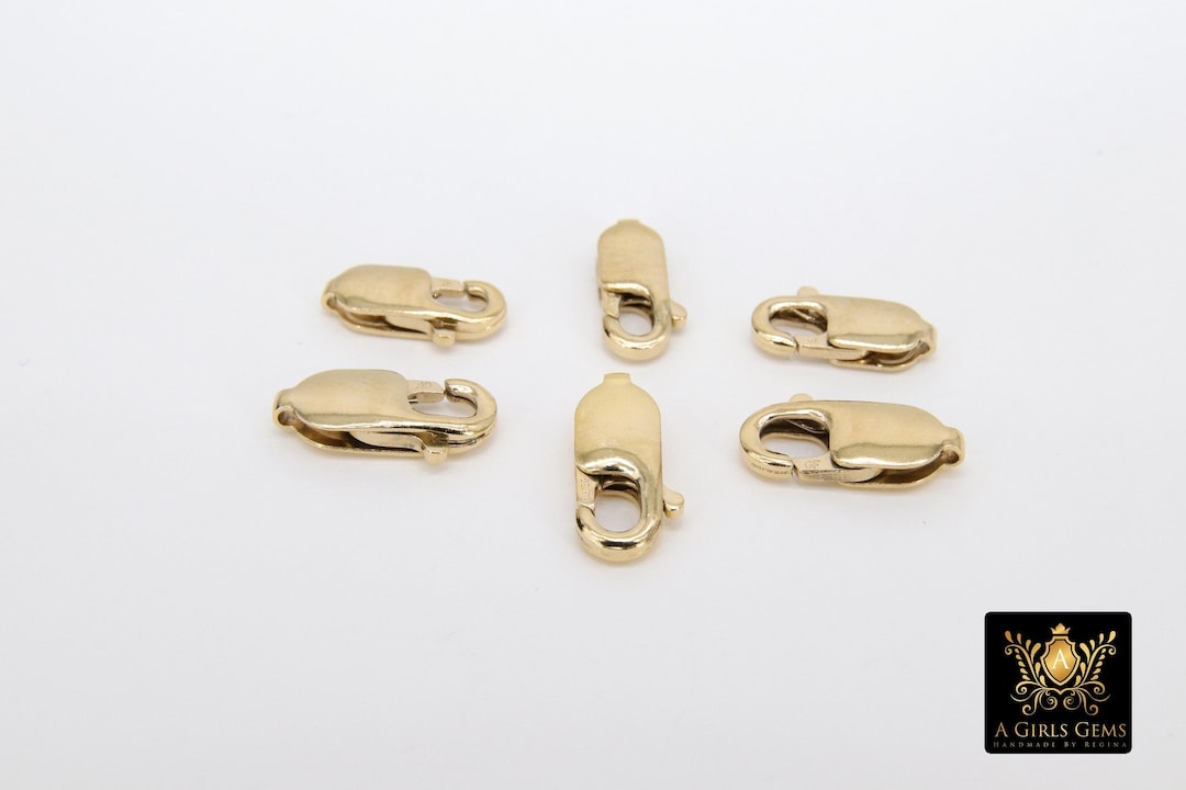 14 K Gold Filled Lobster Clasps, Long Clasp Jewelry Findings # 855 ...
