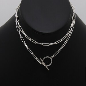 Silver Coin Necklace, 925 Sterling Silver Medallion Toggle Wrap ...