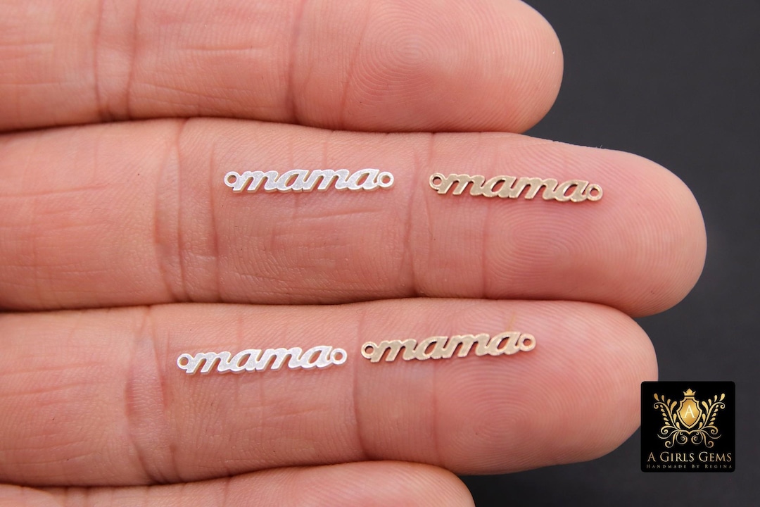 14 K Gold Filled Mama Connector, 925 Sterling Silver Mom Links # 3113 ...
