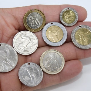 Silver Coin Necklace, 925 Sterling Silver Medallion Toggle Wrap ...